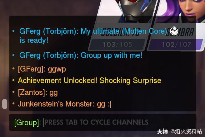 守望冷知识 在游戏中，GG/GGs和GR都是常见的游戏俚语_守望先锋 | 大神