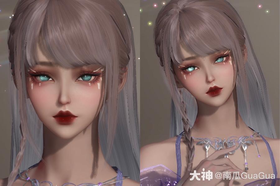 南瓜原创捏脸逆水寒手游无偿捏脸【酸梅】昨天捏了一下午 晚上的 逆水寒手游 大神