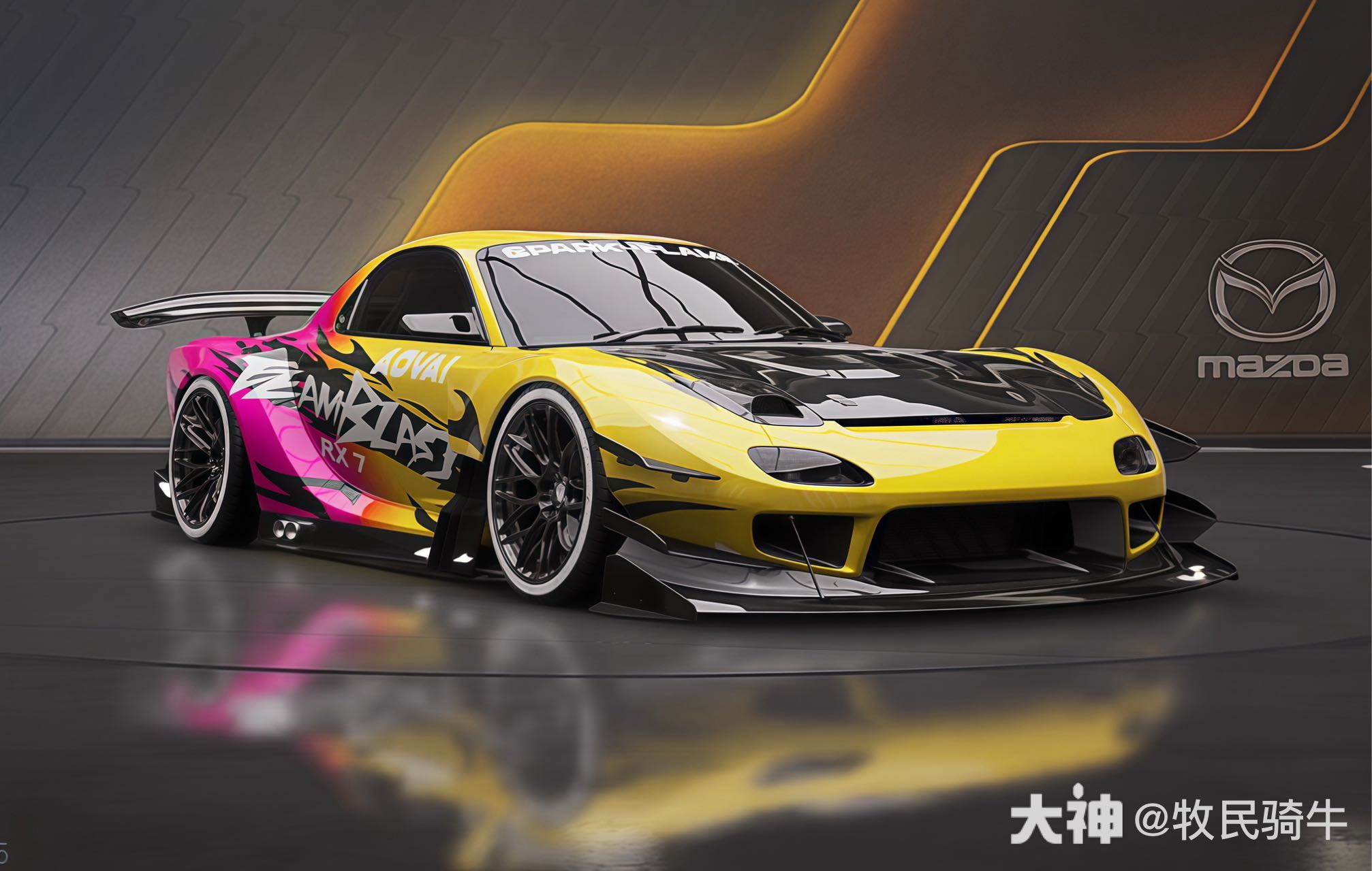 RX7套件涂装,巅峰极速马自达RX-7_巅峰极速 | 大神