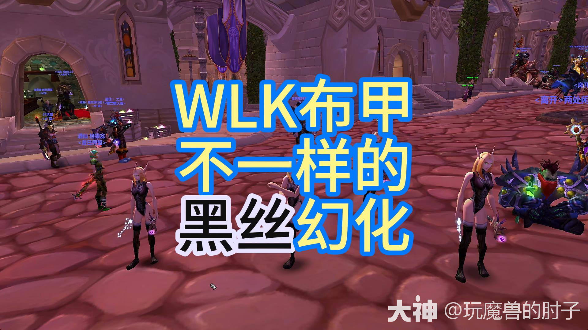 WLK布甲，不一样的黑丝幻化_魔兽世界 | 大神