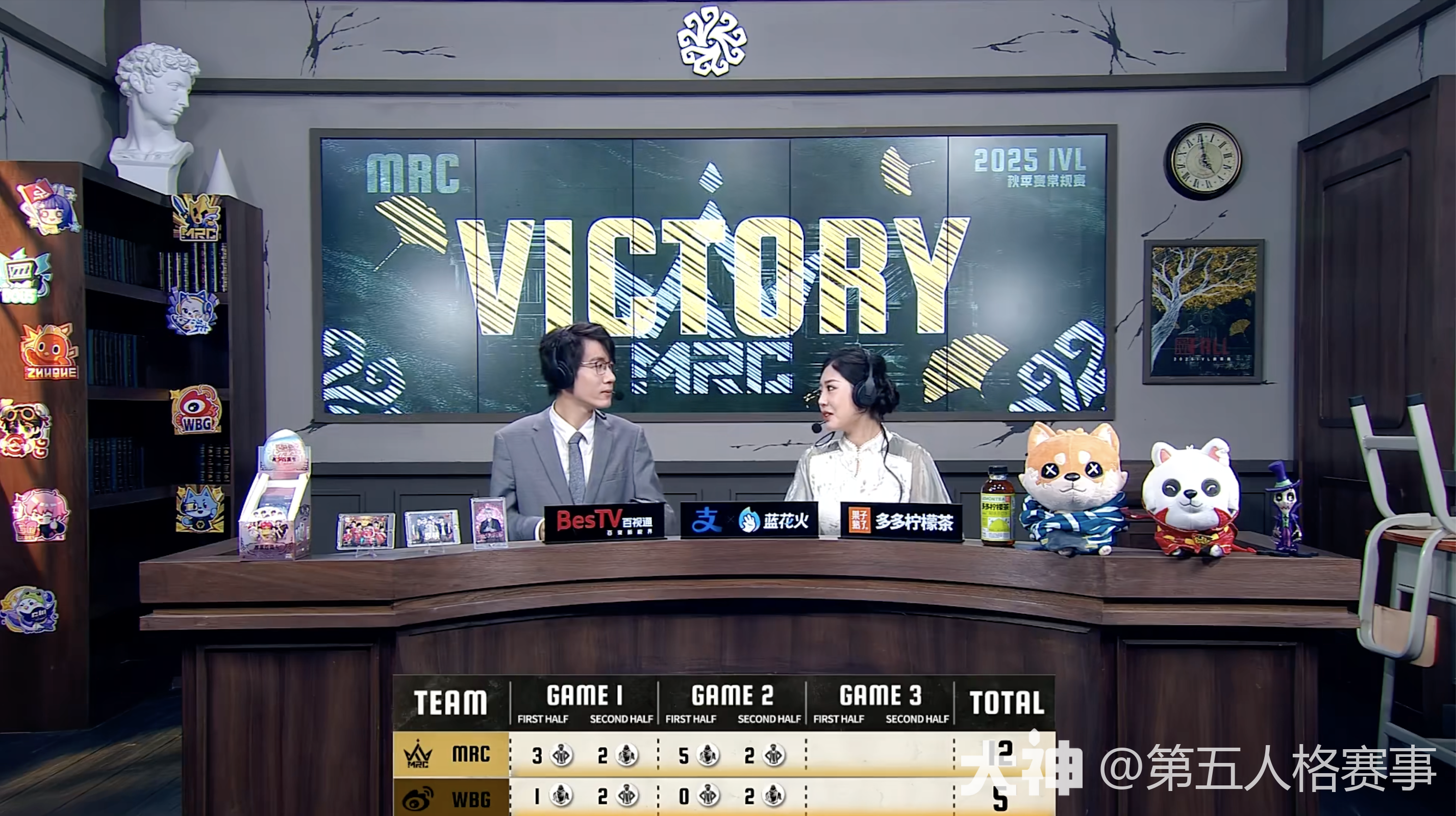 2025IVL秋季赛-常规赛MRC vs 北京WBG赛果公示_第五人格 | 大神