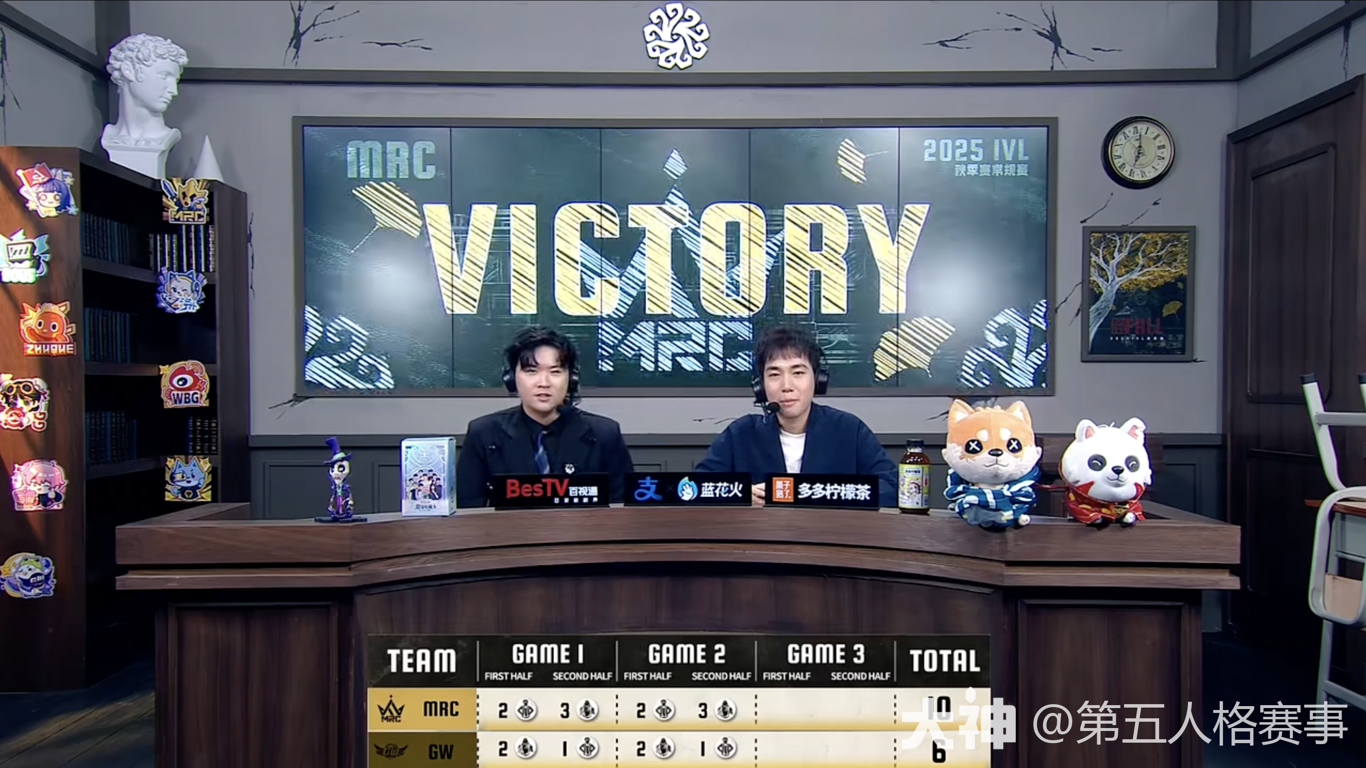 2025IVL秋季赛-常规赛MRC vs GW 赛果公示MR_第五人格 | 大神