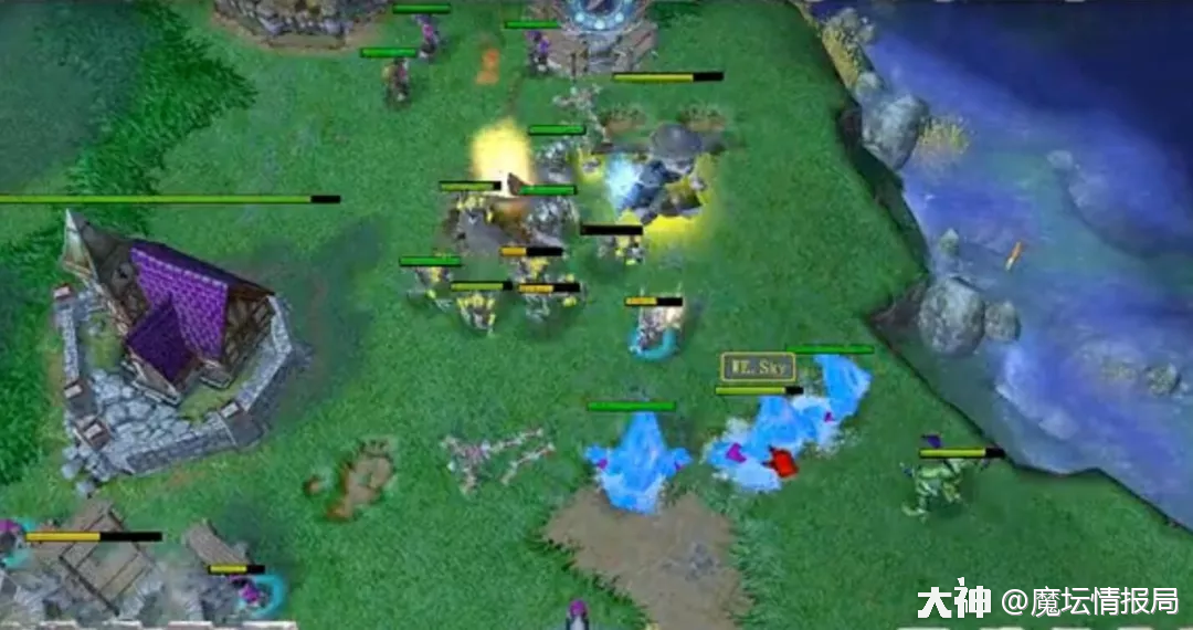 WAR3典藏放映厅：天王vs鬼王 十级熊猫大战人族三巨头_魔兽争霸 | 大神