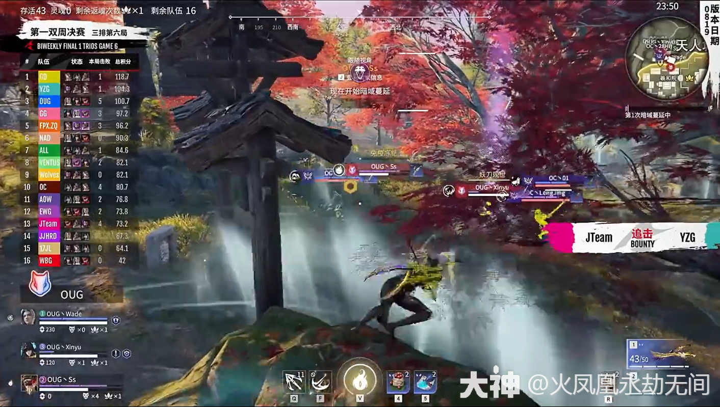 NBPL战报| OUG电子竞技俱乐部三排周决赛冠军_永劫无间端游 | 大神