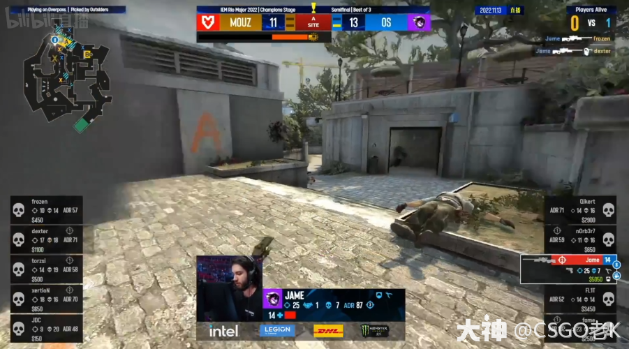 里约Major：上帝之城如我亲临! Outsiders 2-1战胜MOUZ晋级决赛_CSGO | 大神