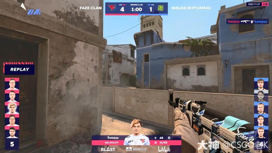 BLAST 秋决：狭路相逢勇者胜！ FaZe 2-1战胜 NIP_CSGO | 大神