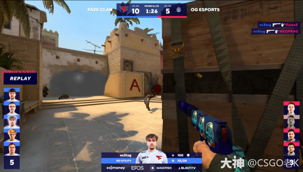 BLAST春季小组赛:总监发大力! FaZe 2-1击败OG_CSGO | 大神