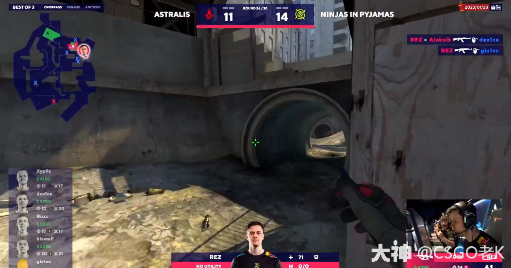 BLAST春季小组赛：双核带飞！Astralis2-1战胜NiP_CSGO | 大神