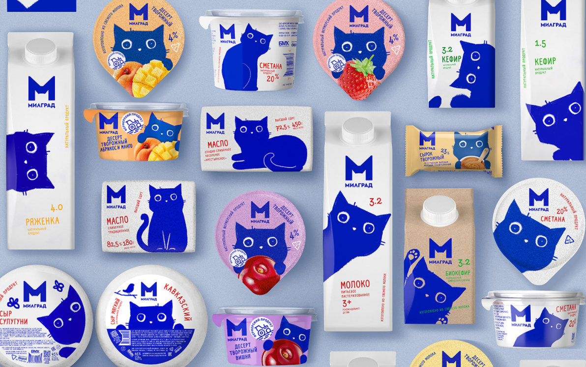 Milgrad的牛奶包装设计_STEAM | 大神