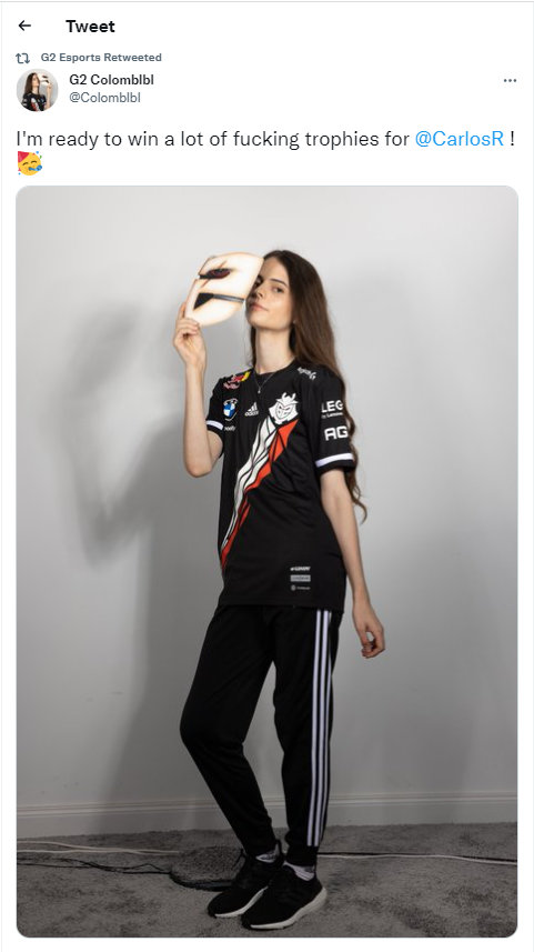 G2官宣LOL女队成员： LIZIA KARINA TIFA_大神